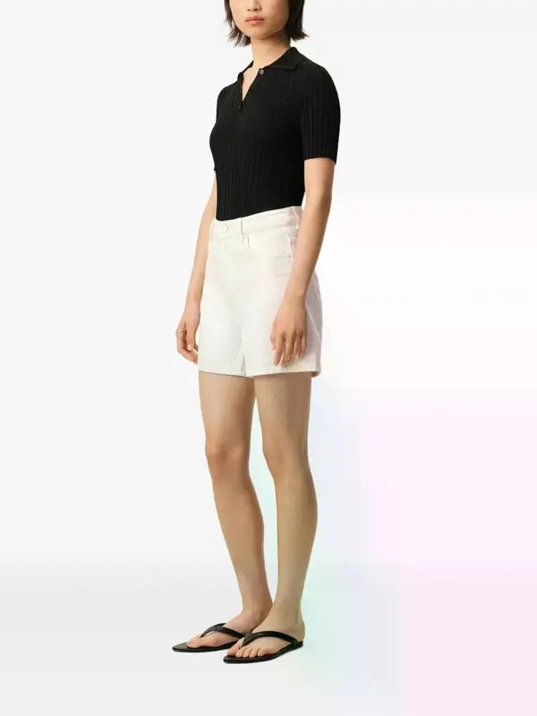 AMI Paris Cotton Twill Shorts With Heritage Label