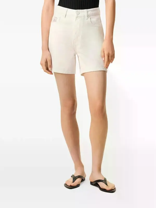 AMI Paris Cotton Twill Shorts With Heritage Label