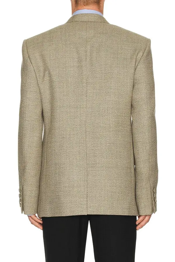 Valentino Garavani Formal Double Breasted Blazer In Beige
