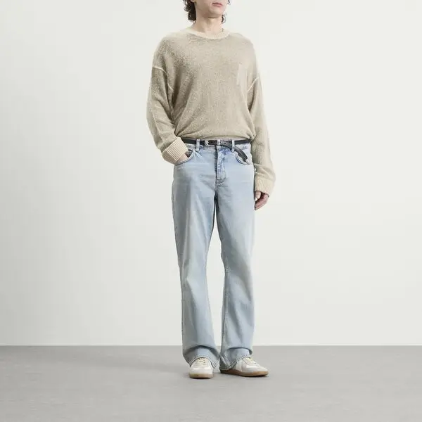 REPRESENT Lightweight Alpaca Knit Jumper - Latte