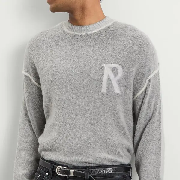 REPRESENT Lightweight Alpaca Knit Jumper - One-color