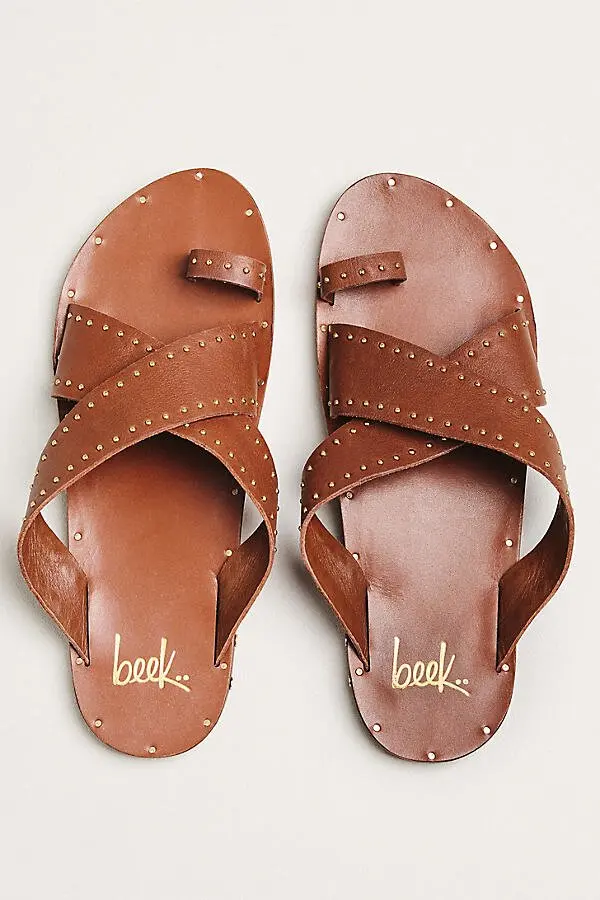 Beek Curlew Cross Strap Slide Sandals