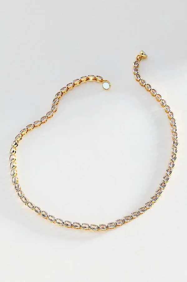 LUV AJ The Palais Tennis Necklace - Gold