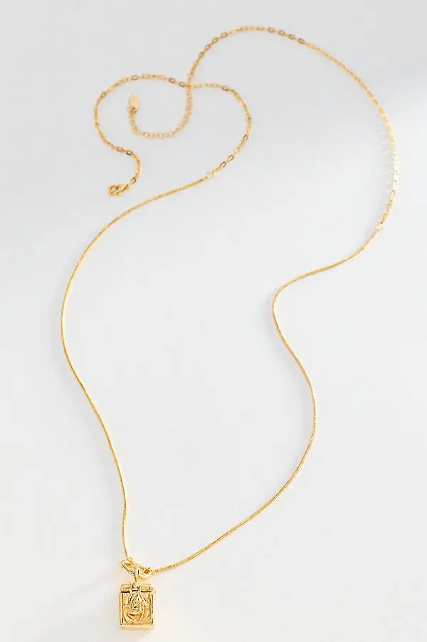 Anthropologie Parcel Pendant Necklace - Gold