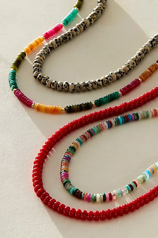 ALV Anguilla Semiprecious Stone Necklace - Berkshire