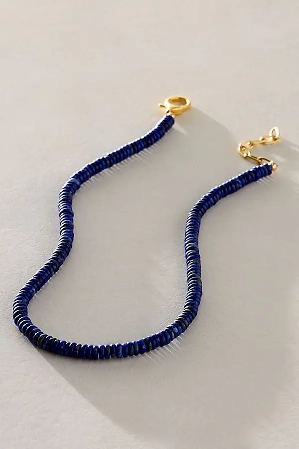 ALV Semiprecious Stone Choker Necklace - Lapis