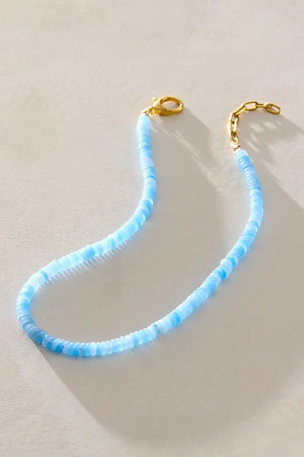 ALV Anguilla Semiprecious Stone Necklace - Sky