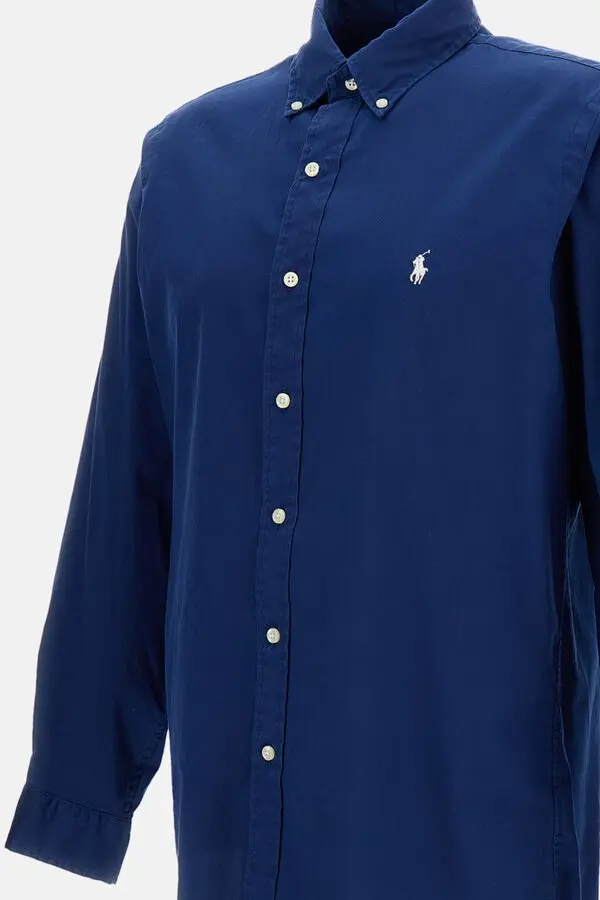 Polo Ralph Lauren Camicia In Twill - Blu