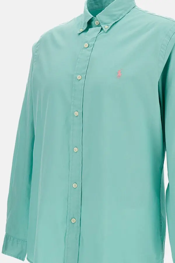 Polo Ralph Lauren Camicia In Twill - Azzurro