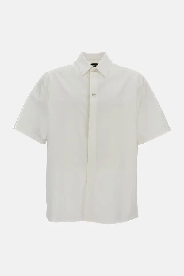 Fendi Boxy Shirt In Poplin