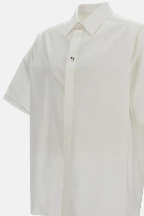 Fendi Boxy Shirt In Poplin