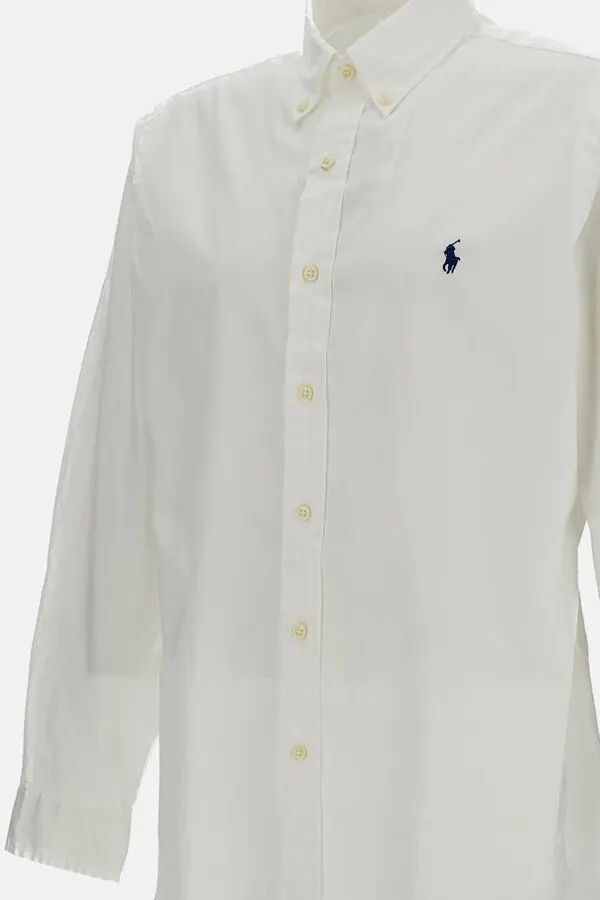Polo Ralph Lauren Shirt In Twill - White