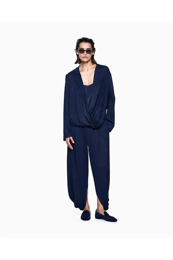 Giorgio Armani Pleated Jersey Twin-set