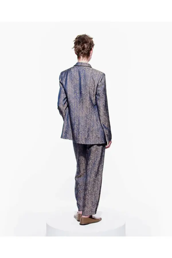 Giorgio Armani Single-breasted Viscose Jacquard Jacket