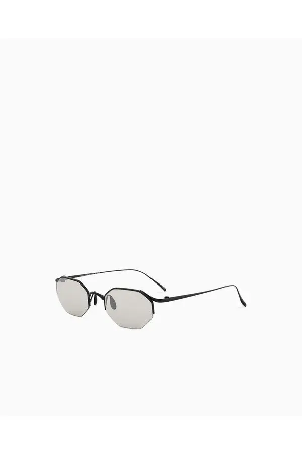 Giorgio Armani Hexagonal Sunglasses - Black