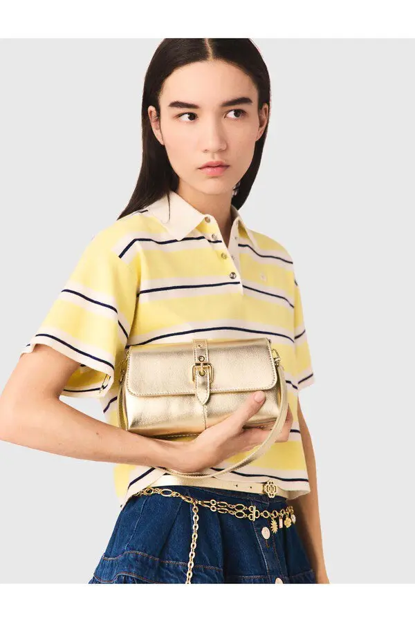 Maje Metallic Miss M Walk Bag