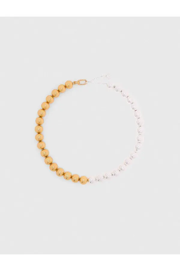 Maje Two-tone Pearl Necklace - Gold