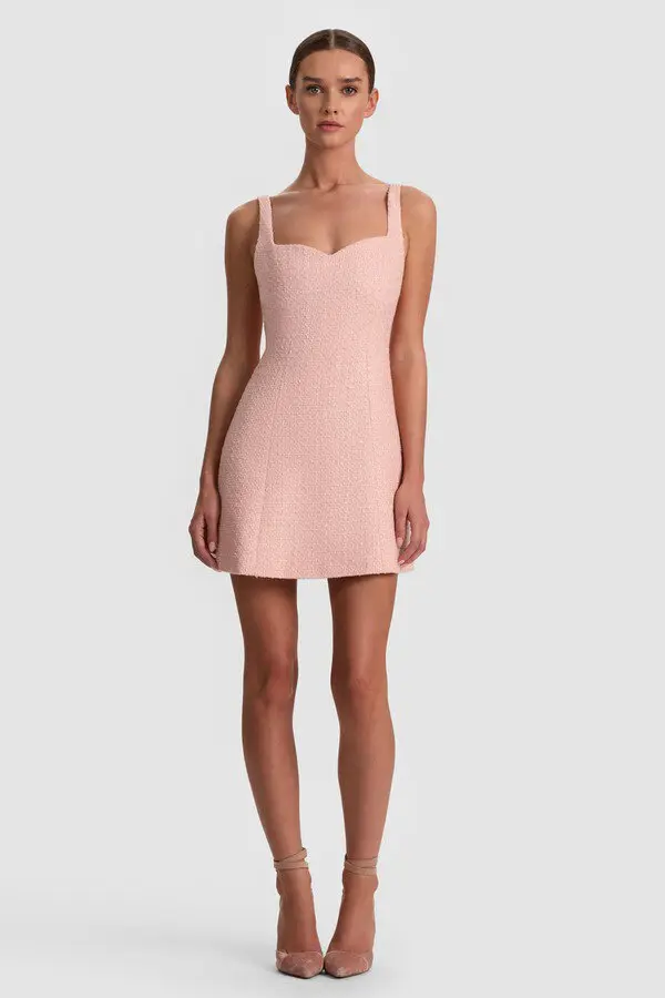 Alice + Olivia Eve Tweed Mini Dress