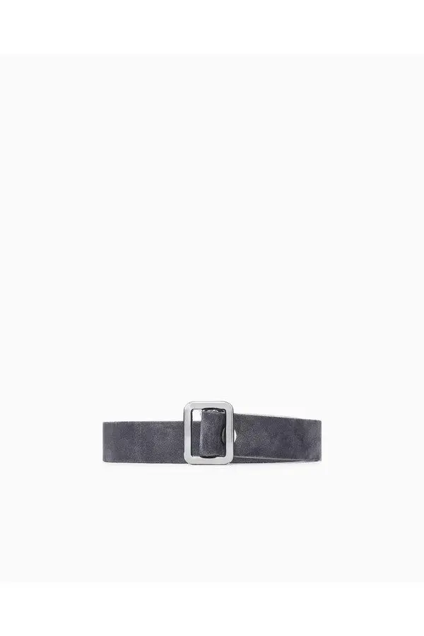 Giorgio Armani Suede Belt - Natural