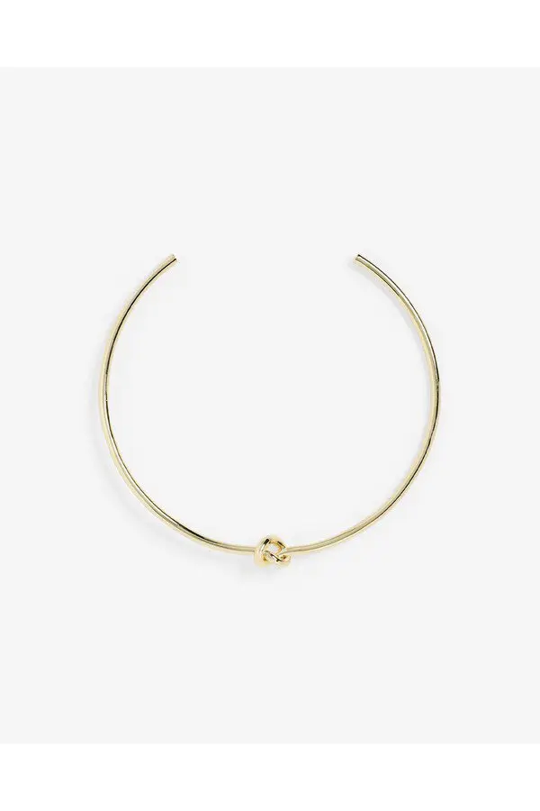 Splendid Shashi Knot Necklace Cuff - Gold