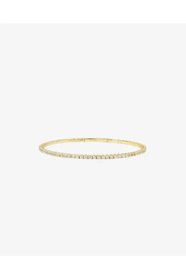 Splendid Shashi Bianca Flexi Bangle Bracelet - Gold