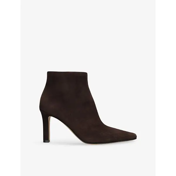 THE ROW Carla 80 Suede Ankle Boots