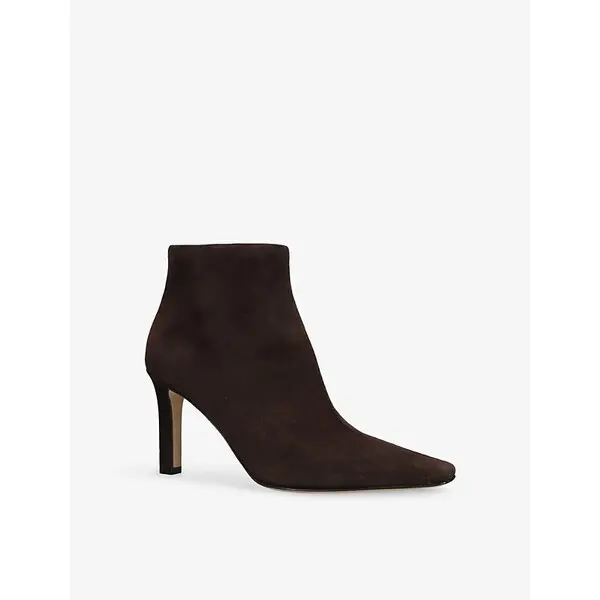 THE ROW Carla 80 Suede Ankle Boots
