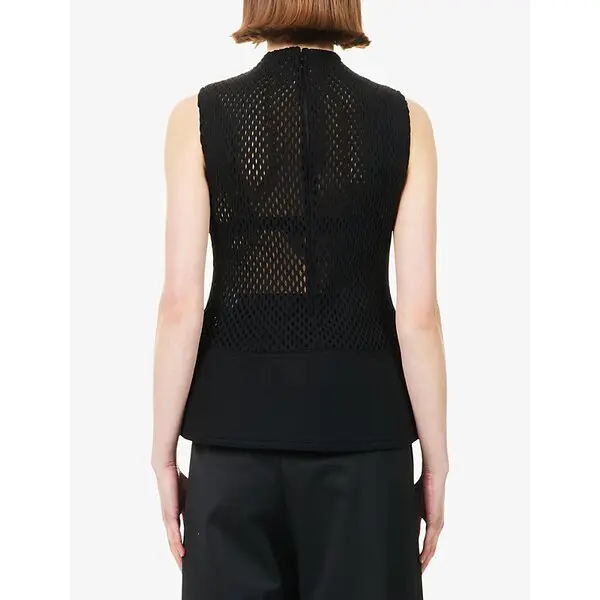 Alaïa Ruffled-hem Sleeveless Top