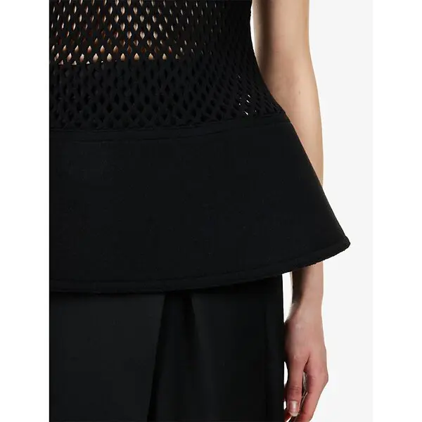 Alaïa Ruffled-hem Sleeveless Top