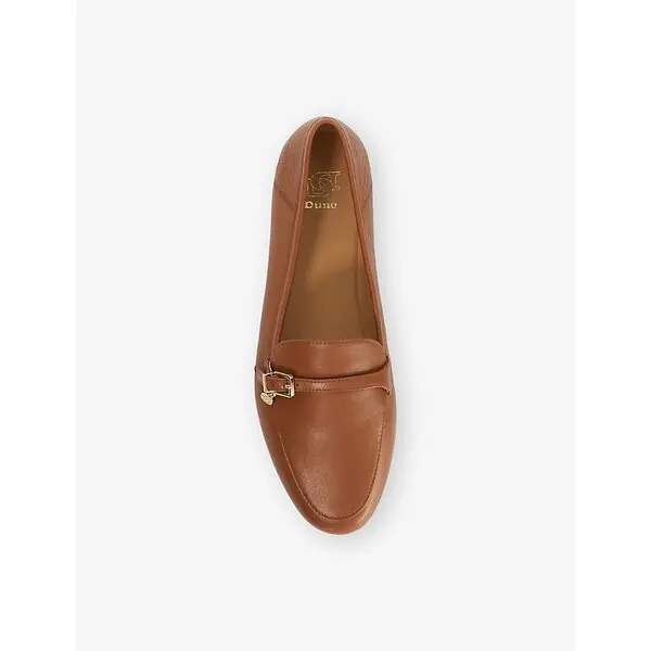 DUNE Leather Loafers - Tan Leather