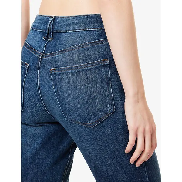 Good American Classic Bootcut Stretch-denim Jeans