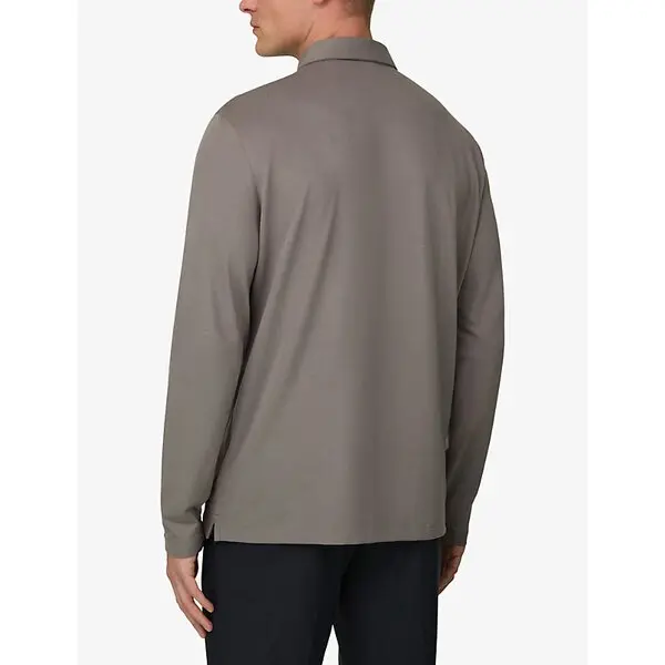 Boggi Milano High-performance S-cafè® Yarn Cotton Piqué Polo Shirt - Mud