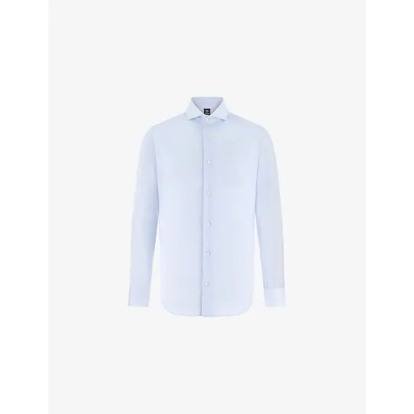 Boggi Milano Slim-fit Cotton-twill Shirt