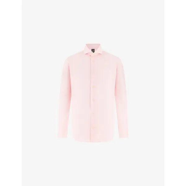 Boggi Milano Slim-fit Cotton-twill Shirt