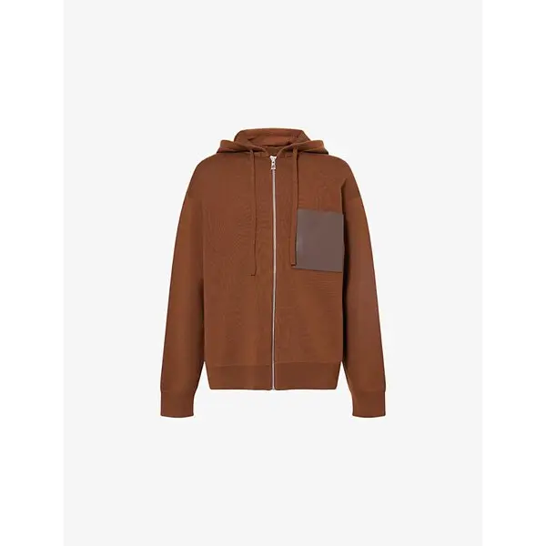 Loewe Leather Patch-pocket Wool Hoody