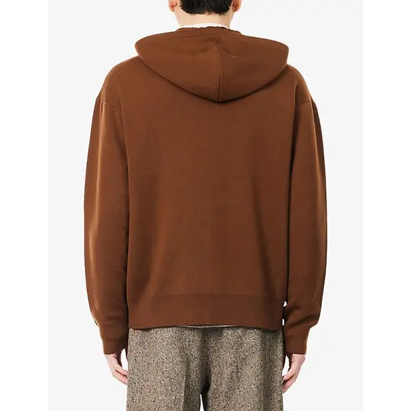 Loewe Leather Patch-pocket Wool Hoody