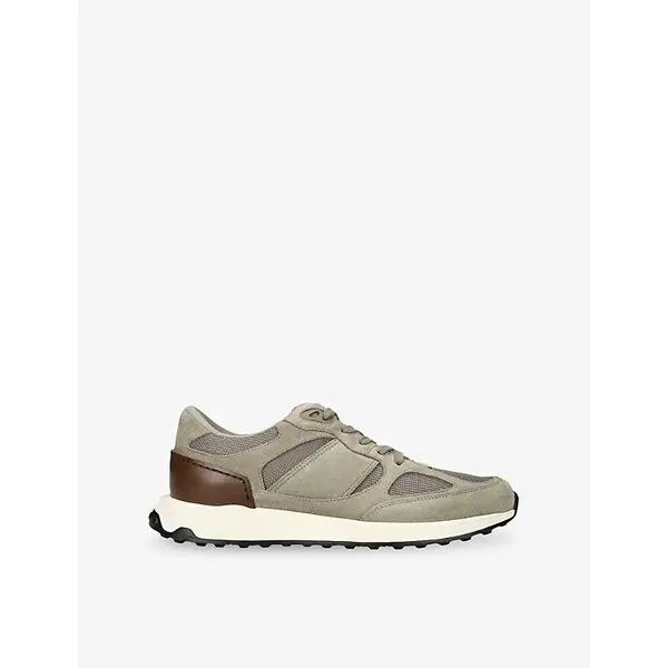 TOD'S Run Mid Volume 63k Suede And Mesh Trainers