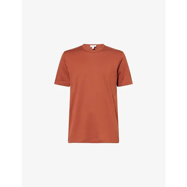 Sunspel Classic Crew-neck Cotton T-shirt - Rust26