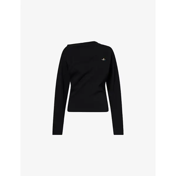 VIVIENNE WESTWOOD Hebo Long-sleeved Stretch-cotton Top