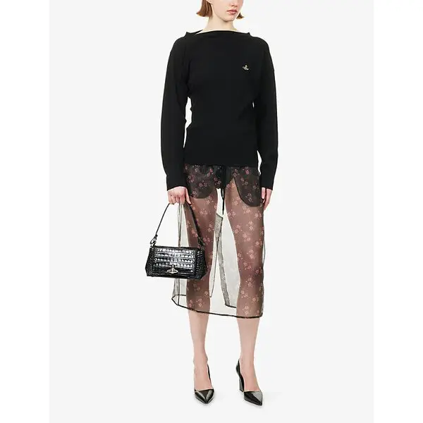 VIVIENNE WESTWOOD Hebo Long-sleeved Stretch-cotton Top