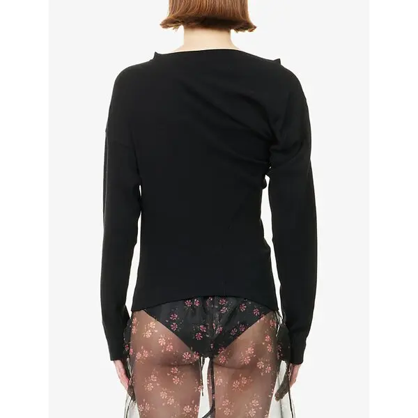 VIVIENNE WESTWOOD Hebo Long-sleeved Stretch-cotton Top