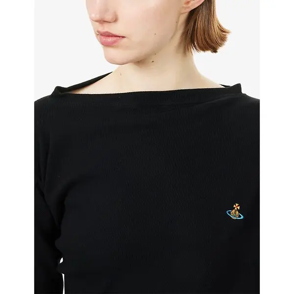 VIVIENNE WESTWOOD Hebo Long-sleeved Stretch-cotton Top