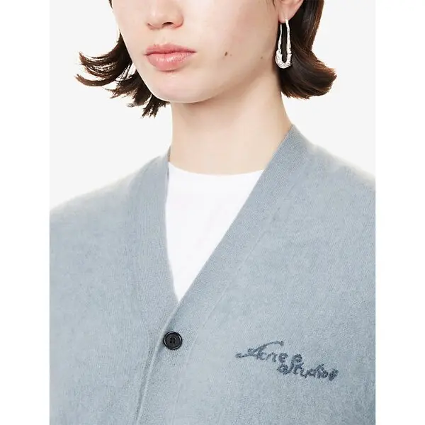 Acne Studios V-neck Brushed Cashmere Cardigan