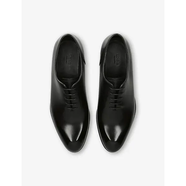 Zegna Vienne Leather Oxford Shoes