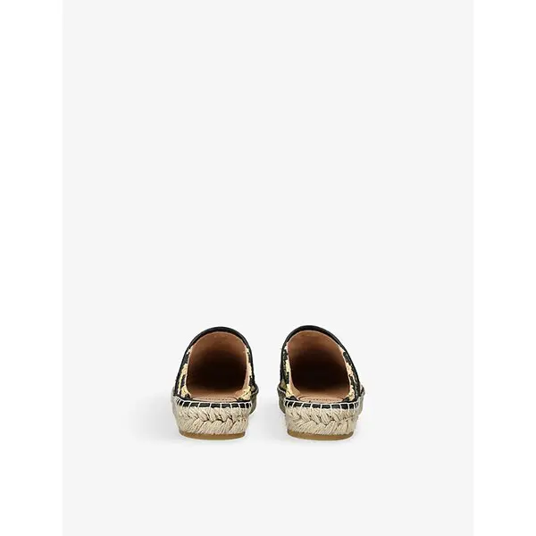Valentino Garavani Vlogo Raffia Espadrille Mules