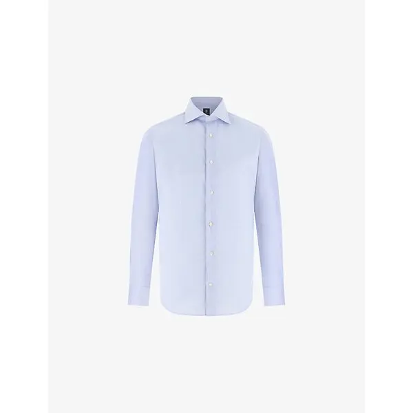 Boggi Milano Slim-fit Cotton-twill Shirt