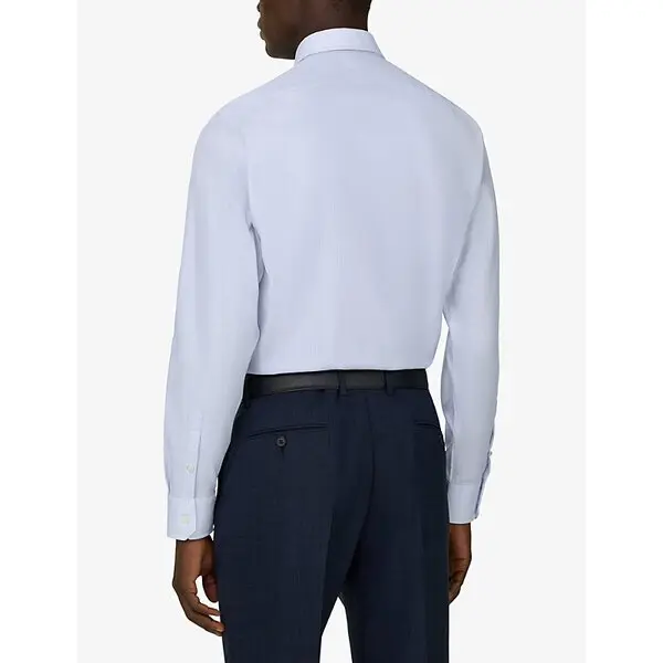 Boggi Milano Slim-fit Cotton-twill Shirt