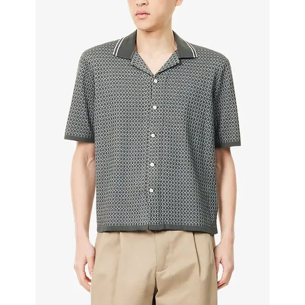 Rag & Bone Harvey Camp-collar Knitted Shirt