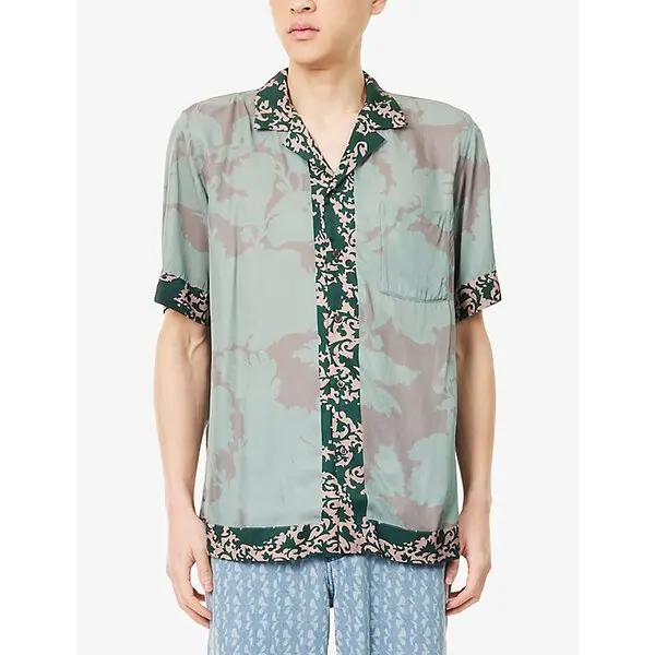 Dries Van Noten Carltone Graphic-print Woven Shirt