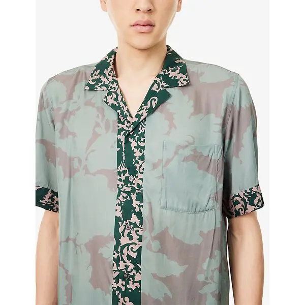 Dries Van Noten Carltone Graphic-print Woven Shirt